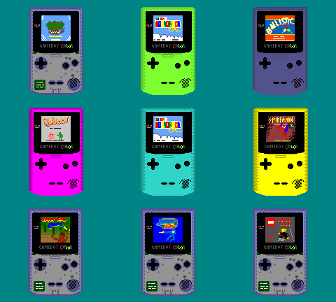 Gameboy Color Pixel Art by Ant's Retro Game Armory