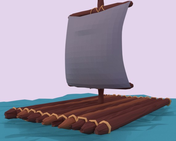 Low Poly Makeshift Raft by ridz25