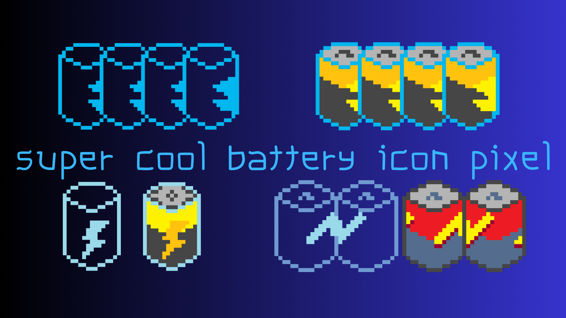 Battery artwork pixel style by FullTa880