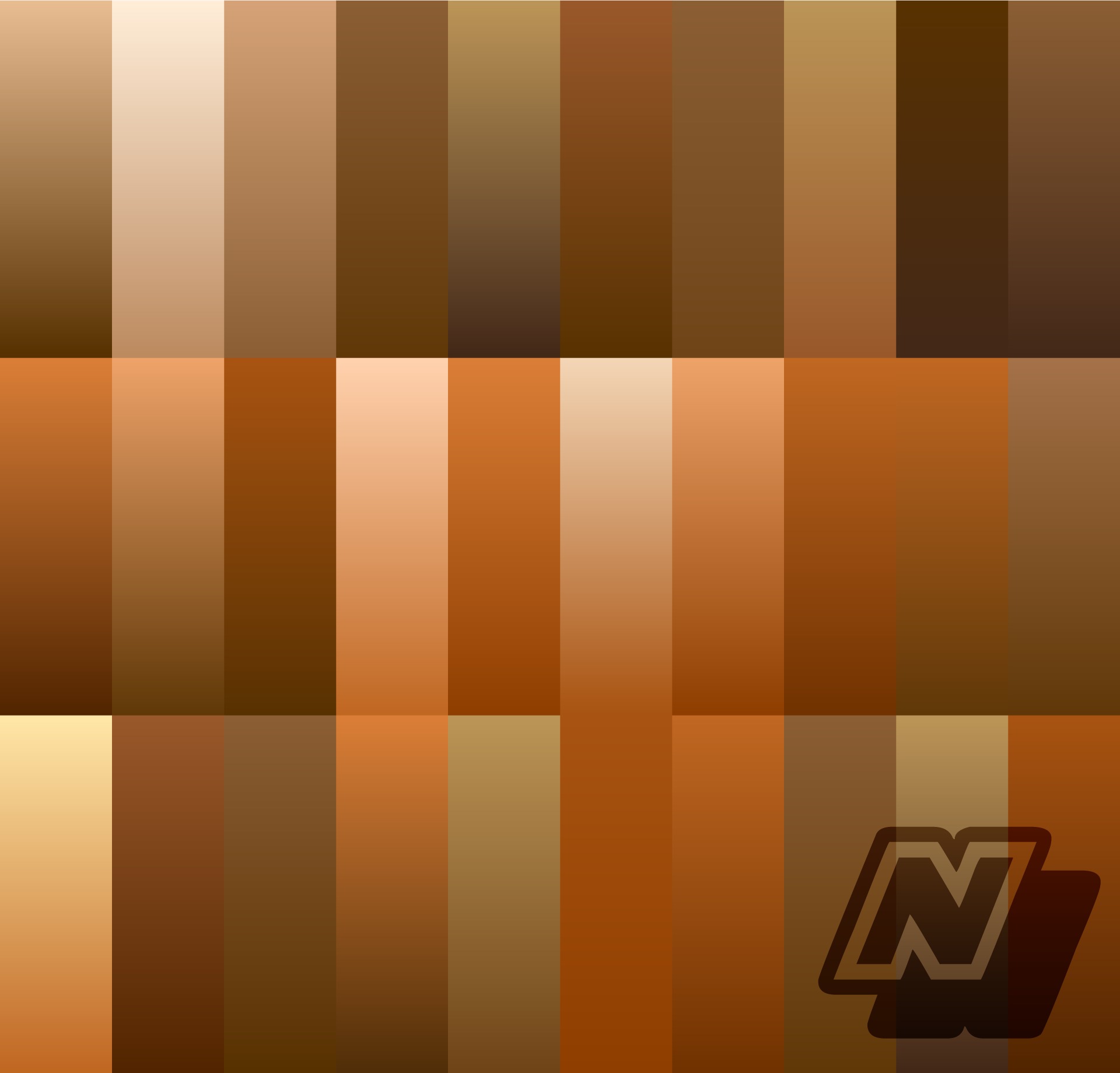 Gradient texture atlas 'Better Brown' by Bald Pigeon