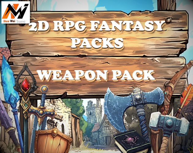 2D RPG Fantasy Packs - Weapon Pack by NewWaiGames