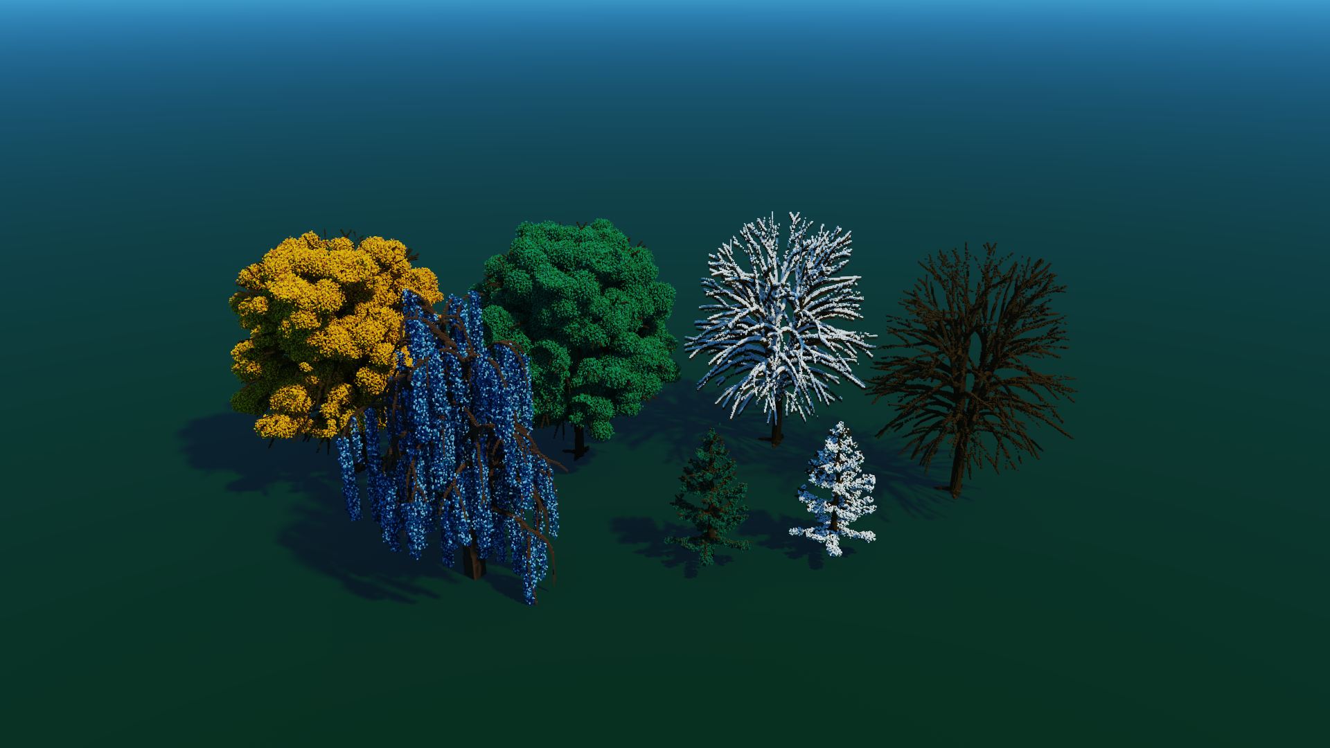 Voxel Tree Pack by MountainLabs