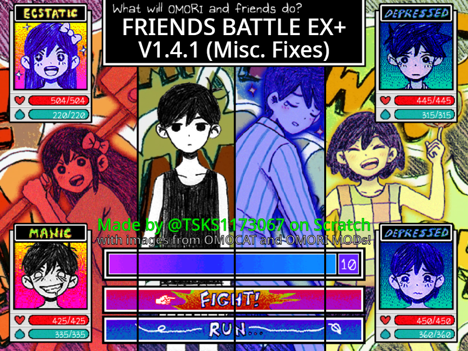 OMORI FRIENDS battle EX+ v1.4.1 by Hasamentalist117