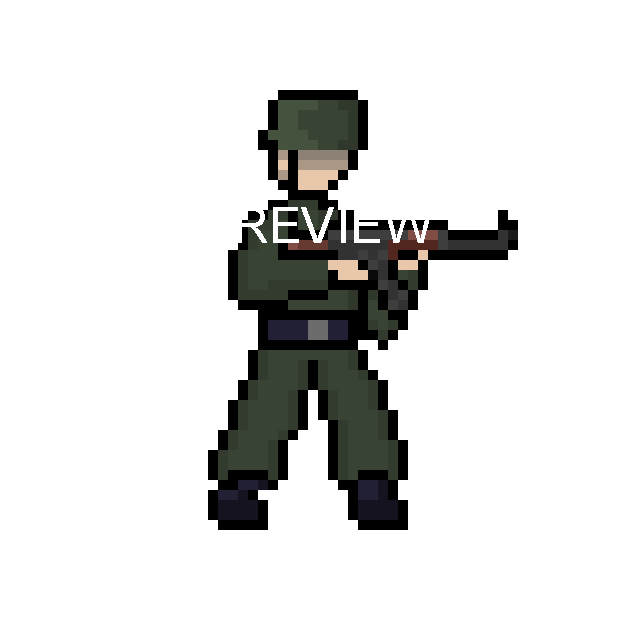 Pixel art character: Soldier with AK by keltonwu