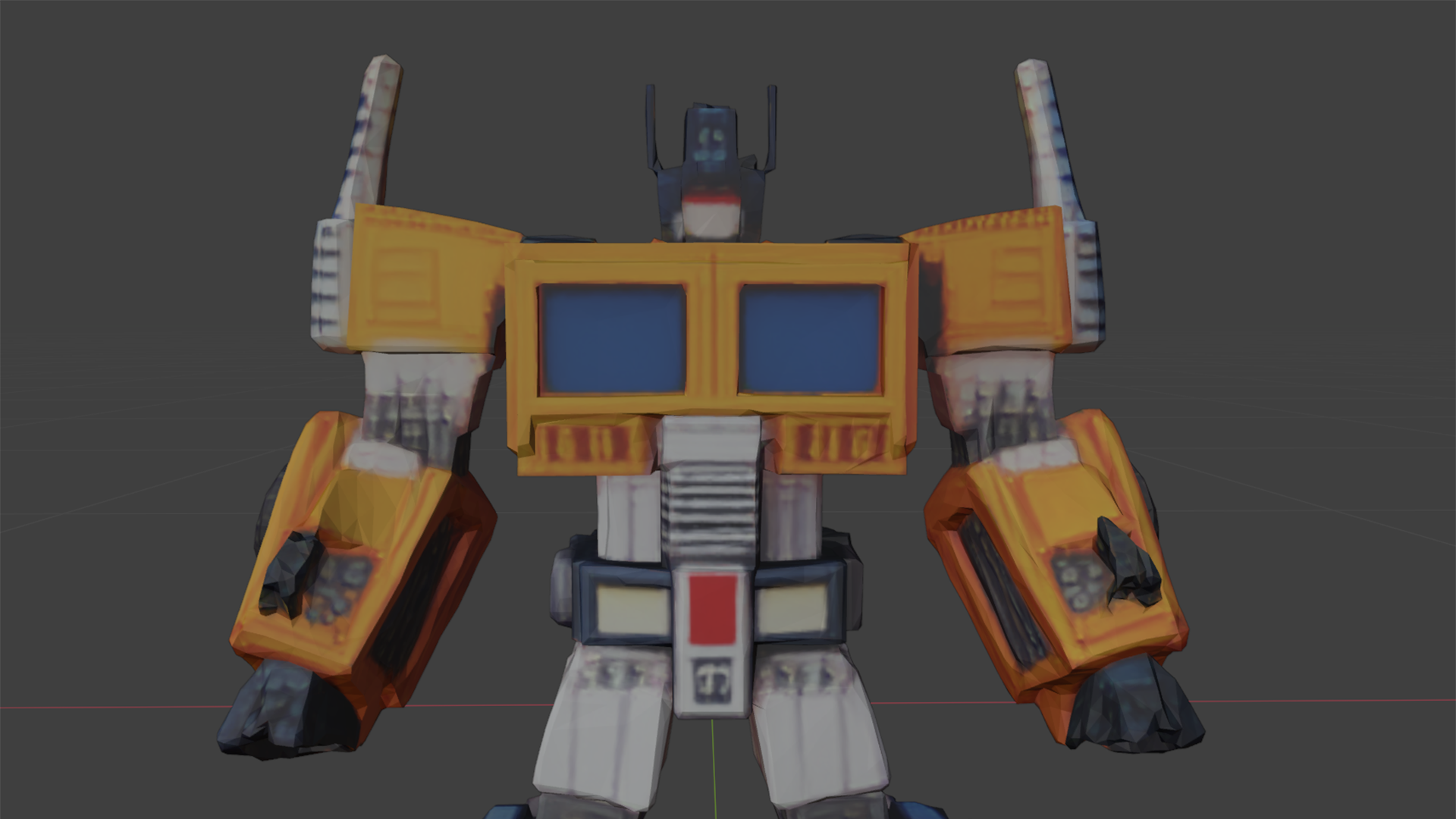 3D Transformer robot 8bit by picardone