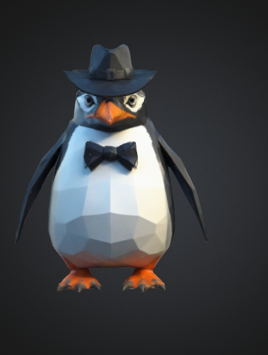 low poly penguin by Calpro63