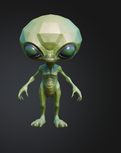 low poly alien by Calpro63