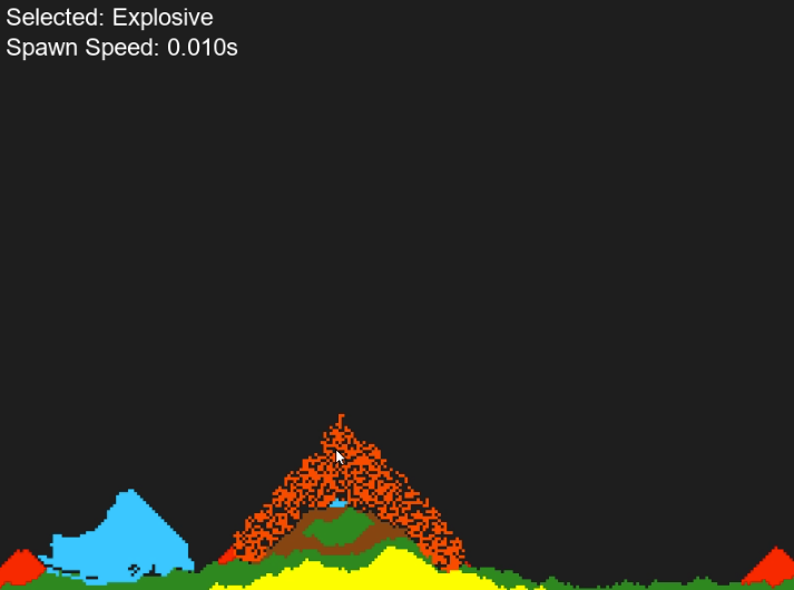 Falling Sand Python Game by Tegridy Made Games