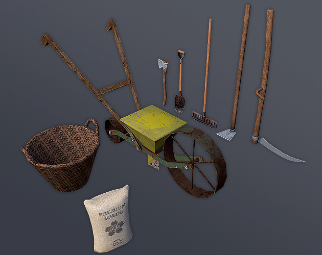 Retro Farming Tools by Rokay Games