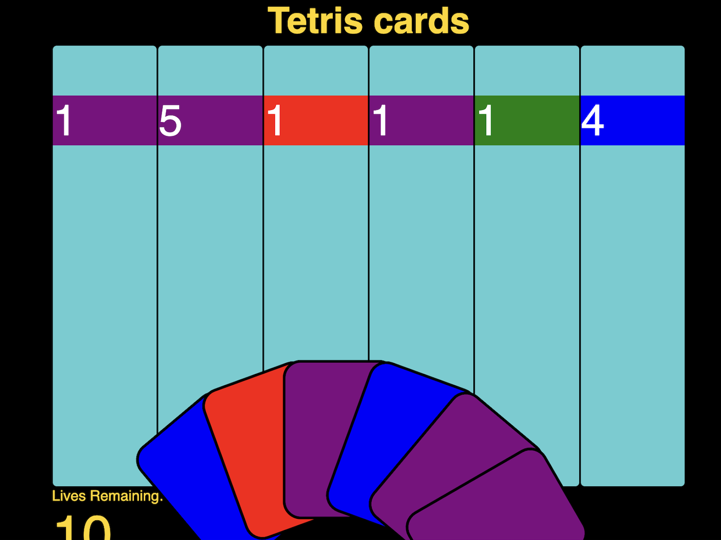 Tetris cards by badaboot