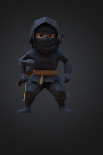 low poly ninja by Calpro63