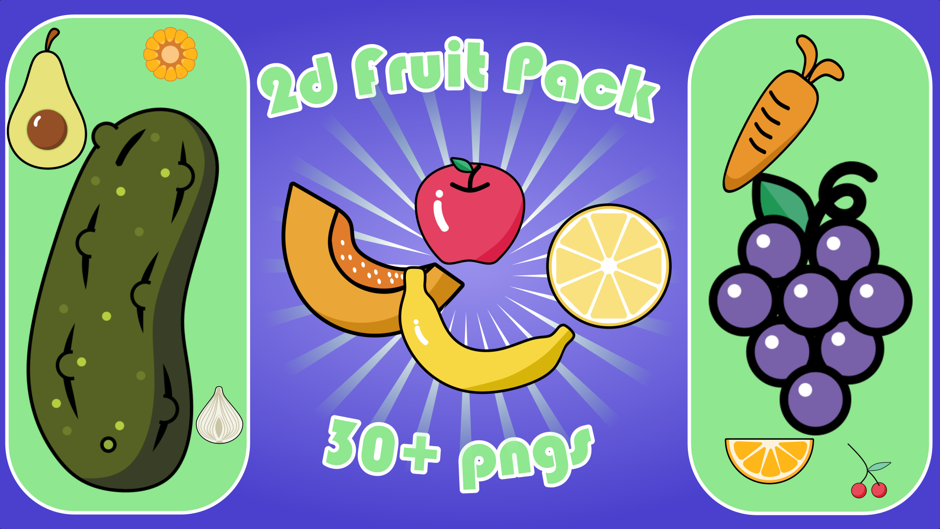 2D Fruit Pack by GelzoGames