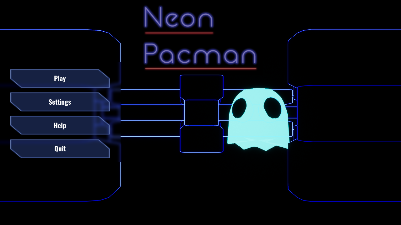 Neon Pacman by ScorpioFR