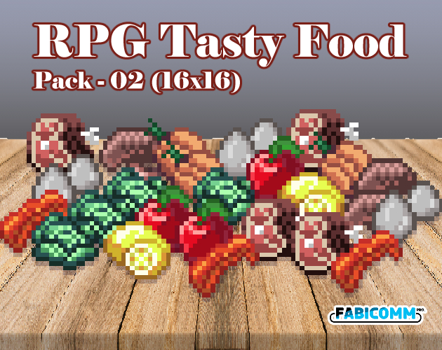 RPG Tasty Food Pack - 02 by Fabicomm Pro.