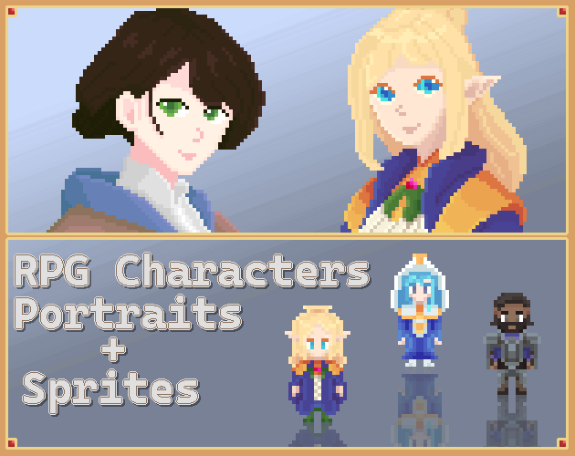 Devlog - Top-Down RPG Character Pack: Portraits & 32x32 Sprites Part 1 ...