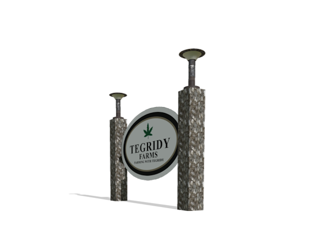 FS25 - Tegridy Farm Sign V1.1 by Squigglze