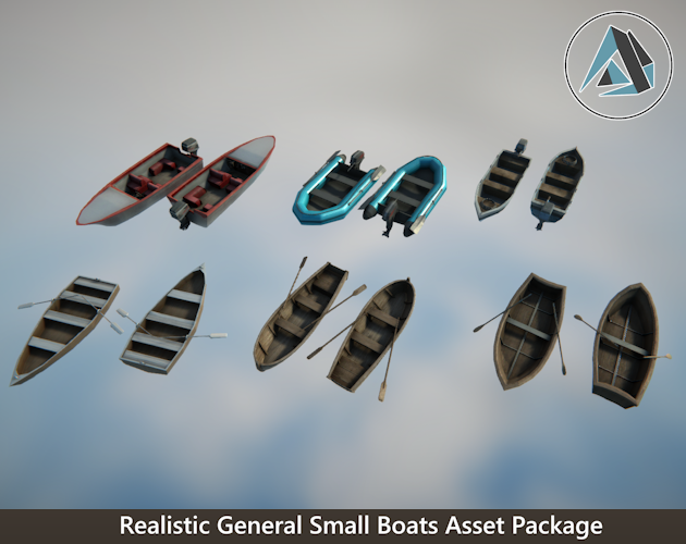 Realistic General Small Boats Asset Package {Paid 3D Asset Package} by ...