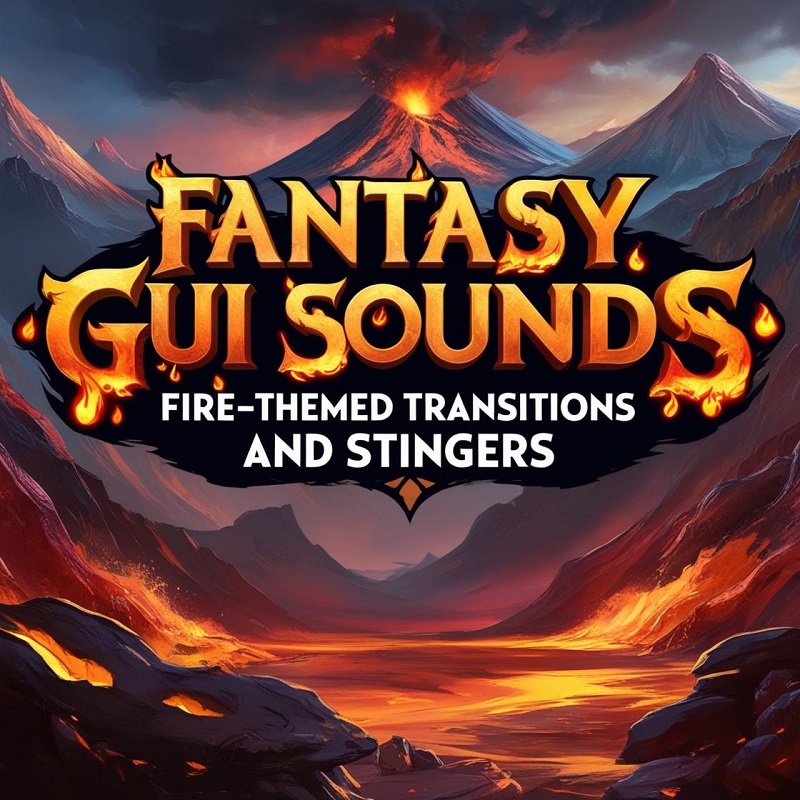 Fantasy GUI Sounds: Fire Themed Transitions and Stingers by Cyberwave ...