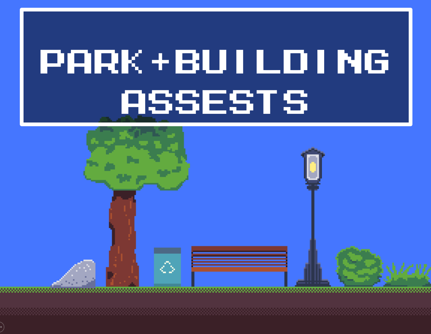 Simple park and modular building assests by Akuarii33