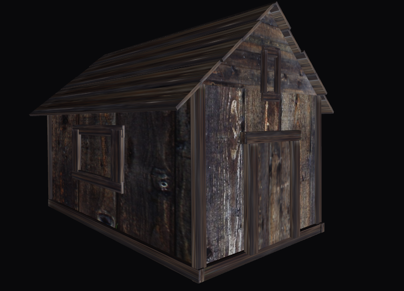 Psx style House and a Tree by HumanBones