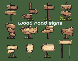Wood road signs by harusha