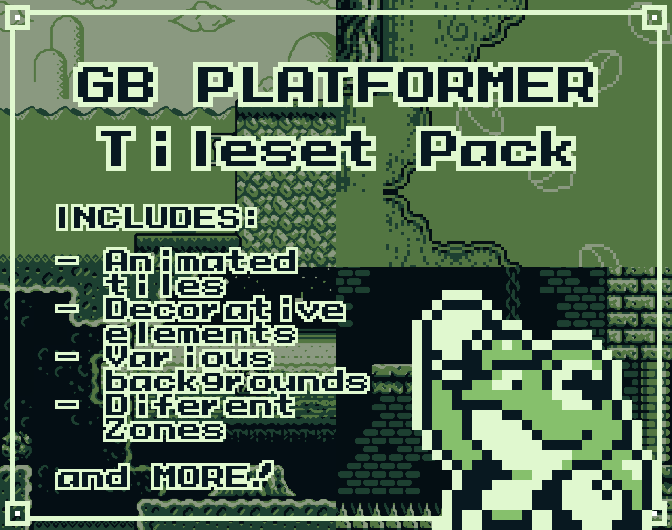 ALL GB Platformer Tileset Pack in 1 by Kensu William