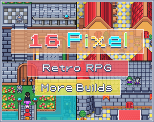 16x16 Cute Retro RPG - More Builds by 16Pixel