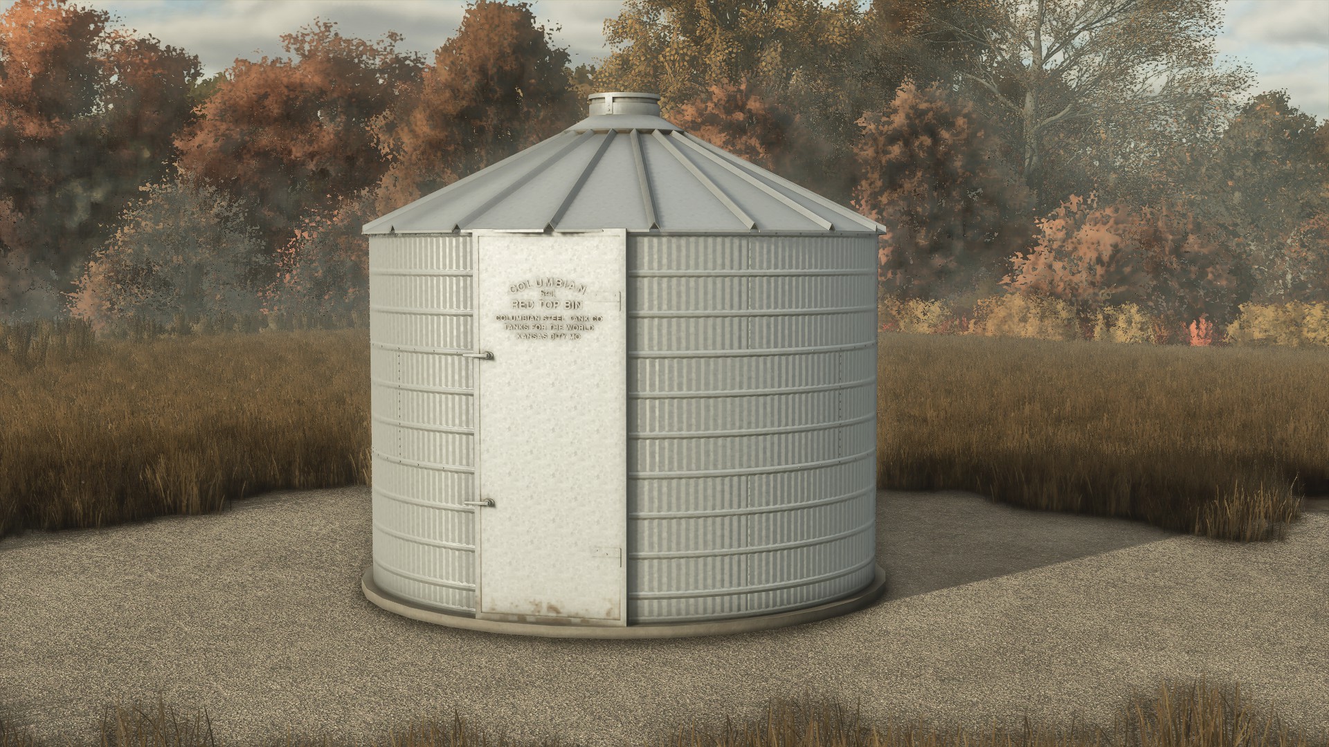FS25 Columbian 541 Redtop Grain Bin by LJR Modding