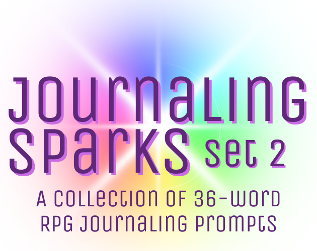 Journaling Sparks Set 2 by Beth and Angel Make Games