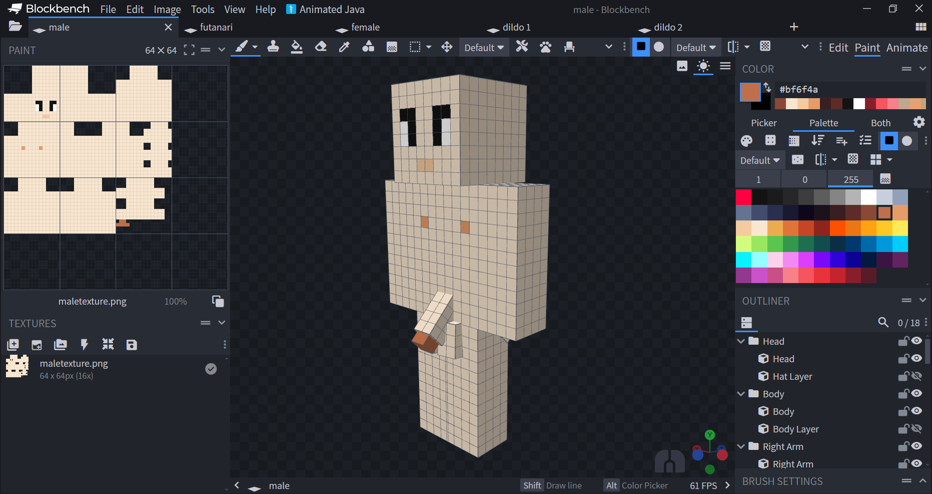 minecraft style characters (nsfw) by hydralocker95