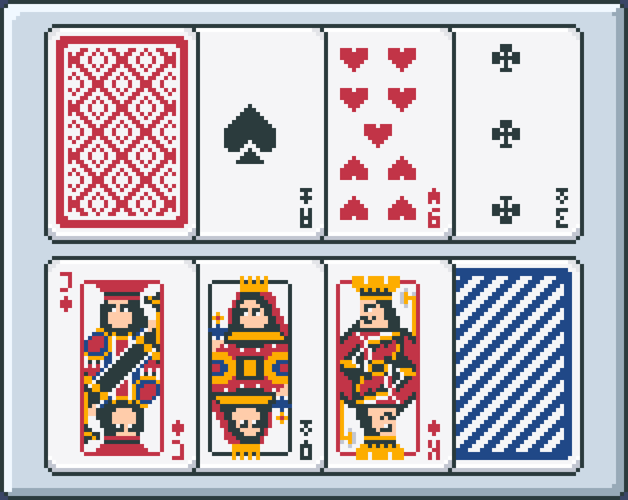 💰 Added Poker Chips! - Deck of Pixel Art Playing Cards by Snoblin