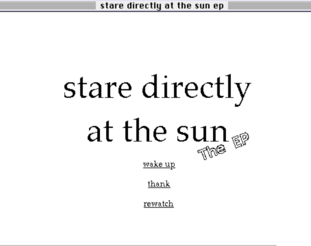 Disk Images & Packaged Emulator versions - stare directly at the sun by ...