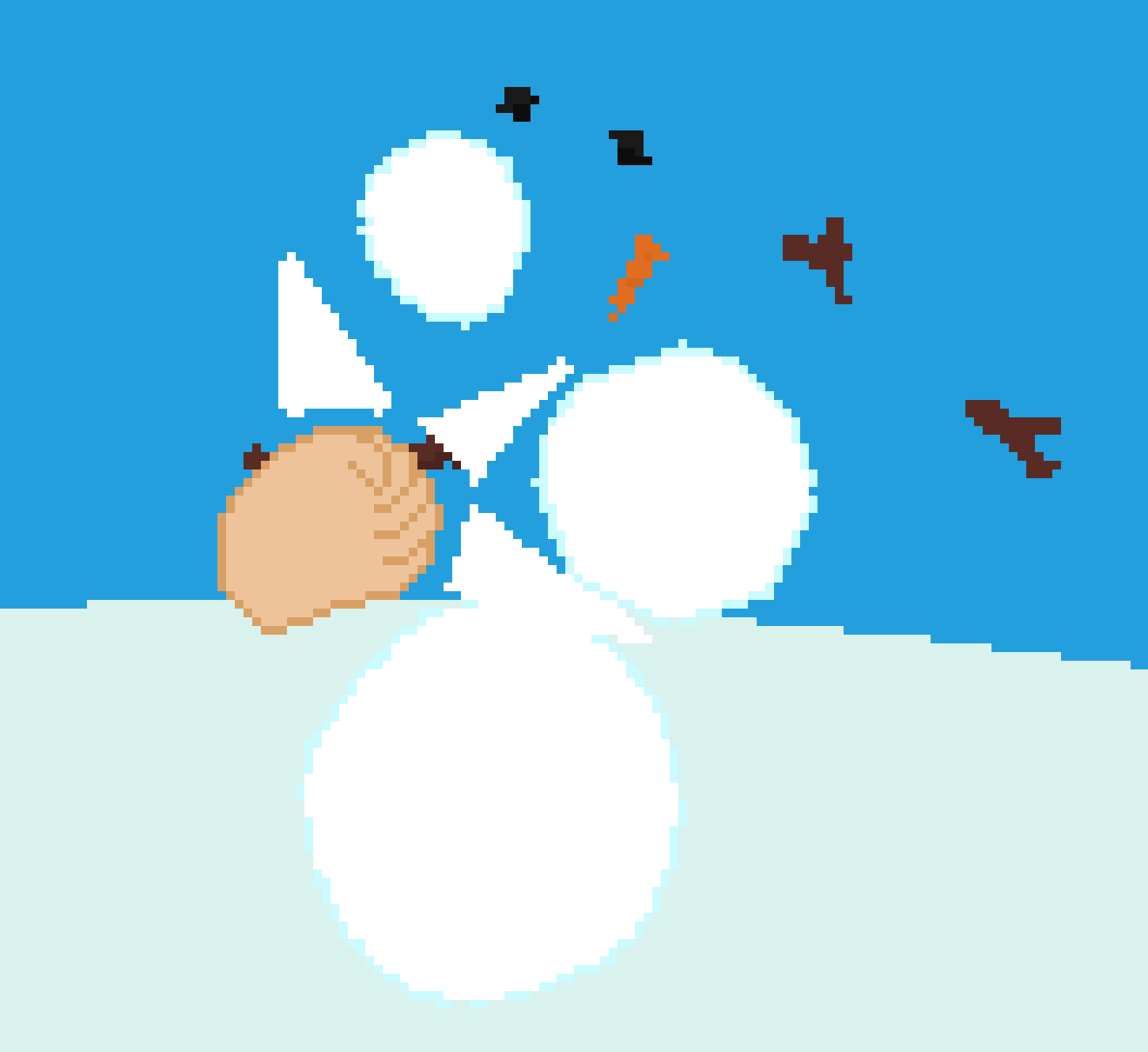 Snowman Breaker by PeekoHiko for Cozy Winter Jam 2025 ⛄ - itch.io