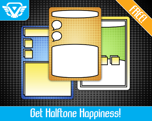 Halftone Happiness Asset Pack by Noble Valerian