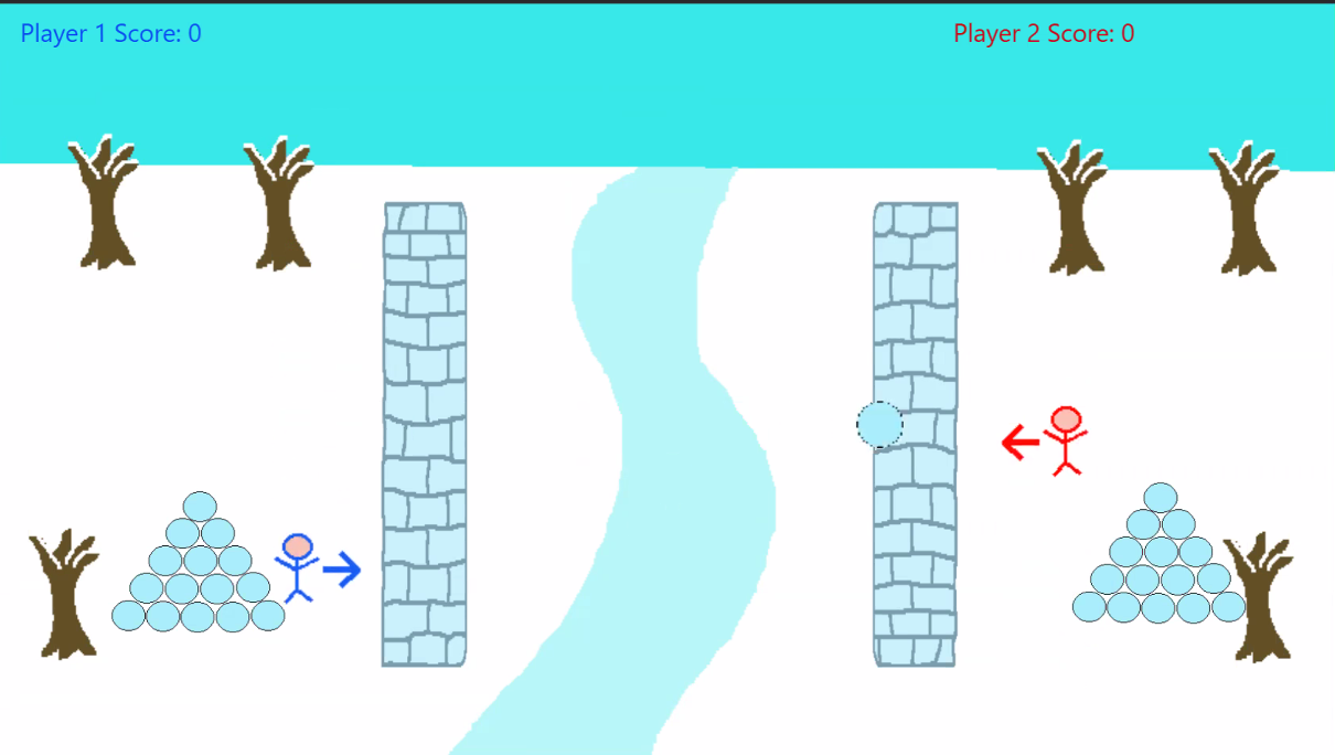 Snowball Fight Game by 605nina