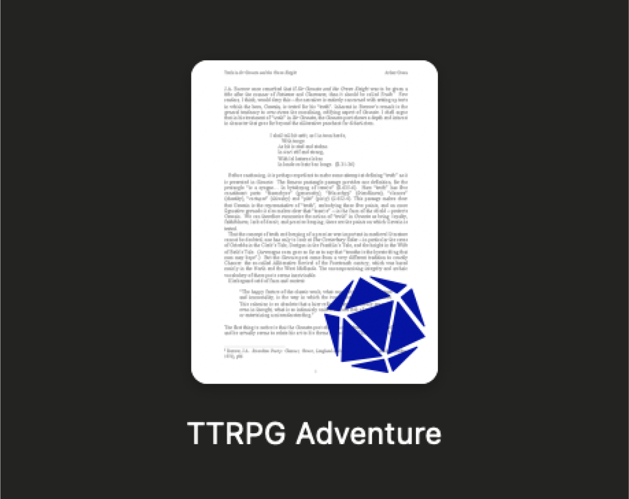 Scrivener Adventure Template by M. Allen Hall