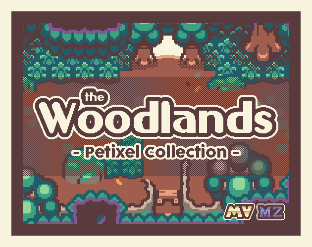 Petixel Woodlands Asset Pack - Tileset and objects by Ardonie