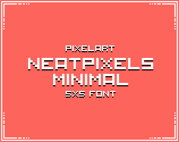 Neatpixels Minimal [Pixelart 5x5 Font] by ELV Games