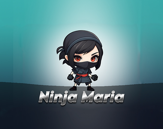 Ninja Maria - 2D Animated Character (Spriter) by Gamelauncher Shop