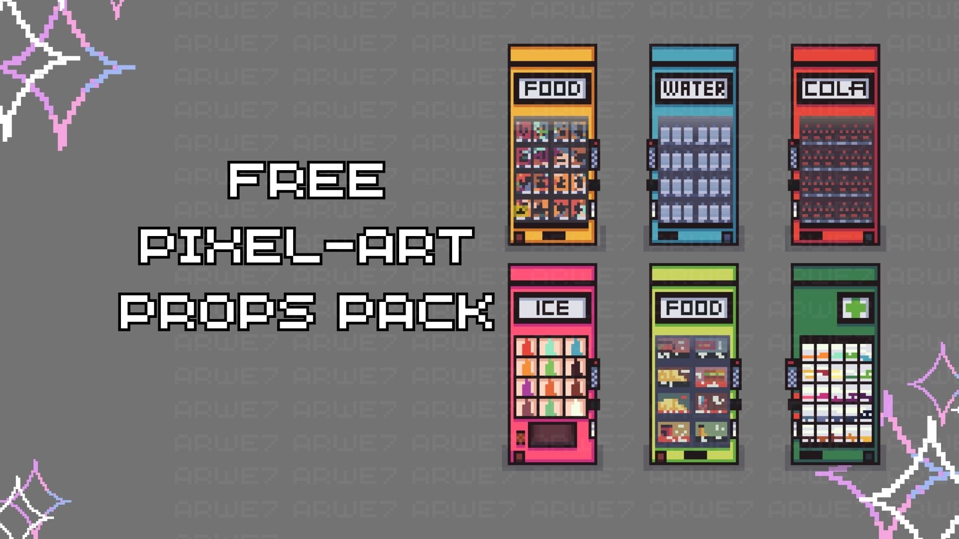 FREE PIXEL-ART PROPS PACK by ARWE7