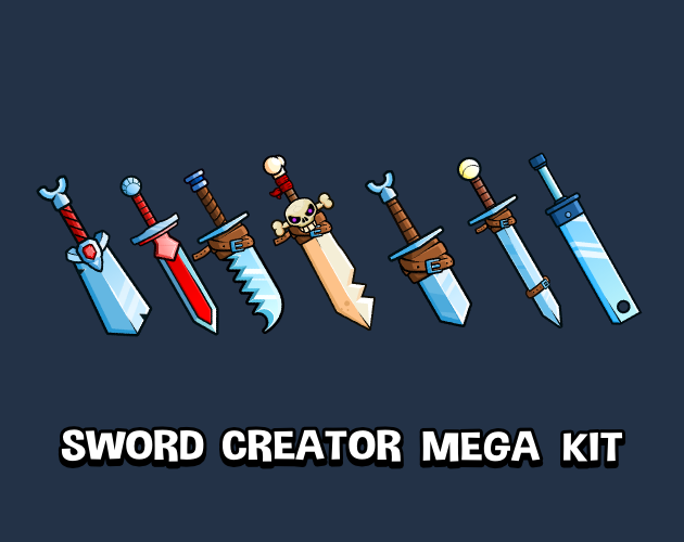 Sword creator mega pack by Robert Brooks - gamedeveloperstudio.com