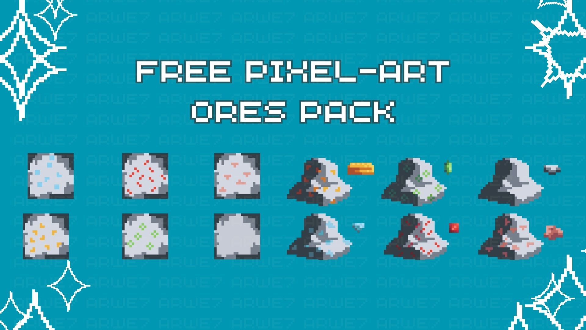 FREE PIXEL-ART ORES PACK by ARWE7