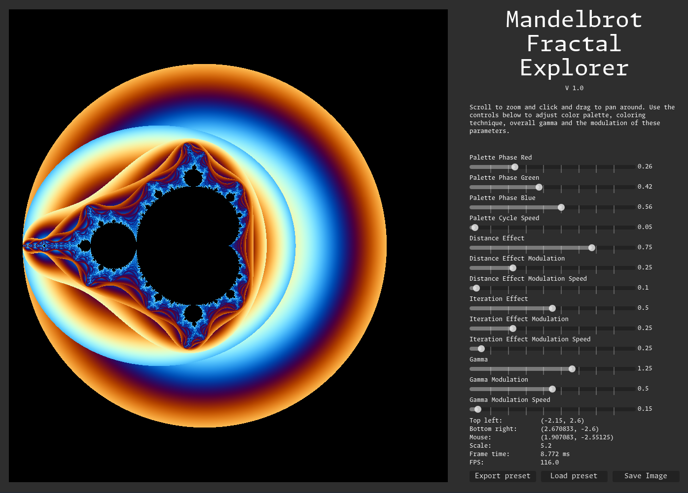 Mandelbrot Explorer by erlingsp