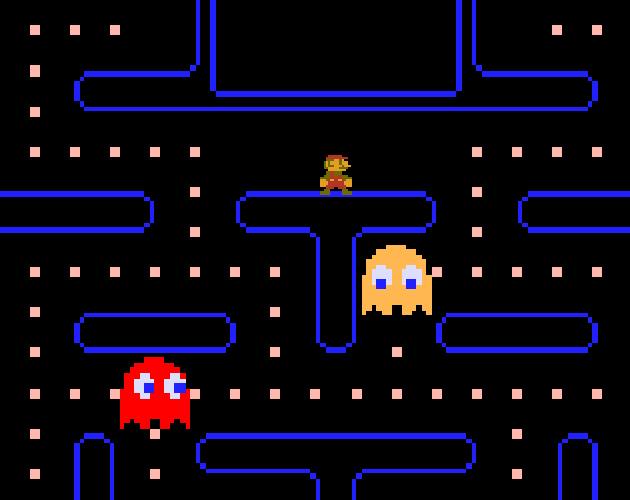 Pac-Man x Mario x PONG by RetroValou