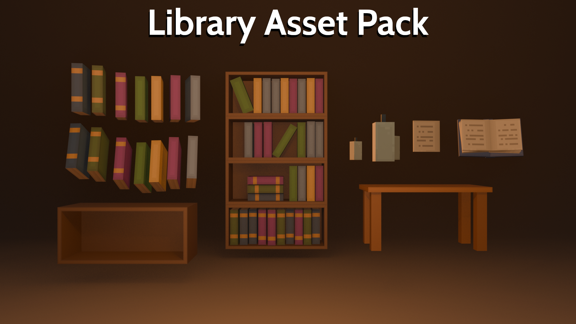 Library Asset Pack By Lunaros