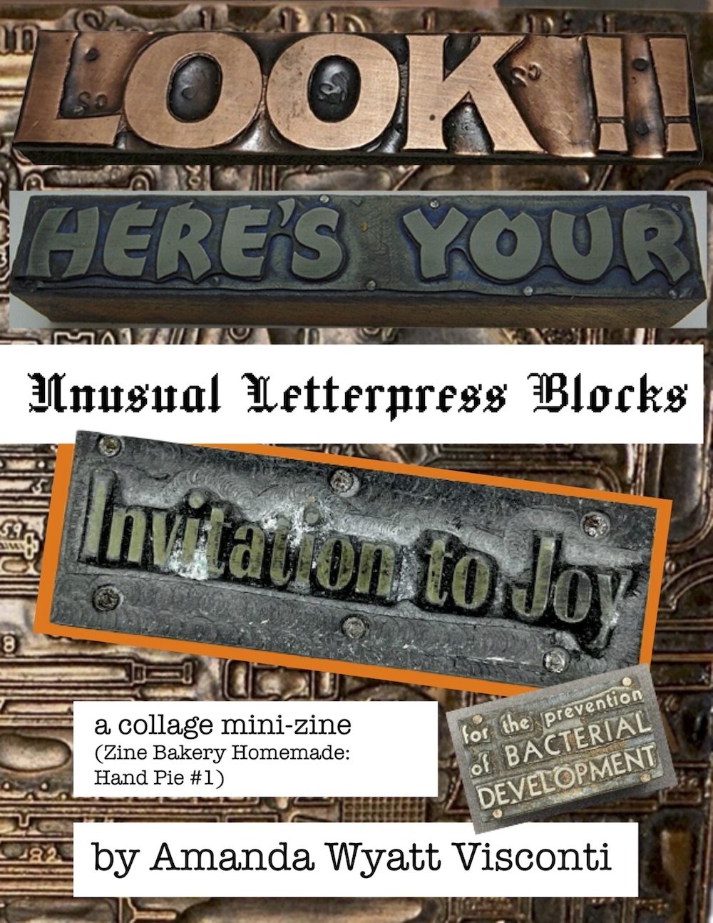 Look!! Here's your unusual letterpress blocks invitation to joy: a ...