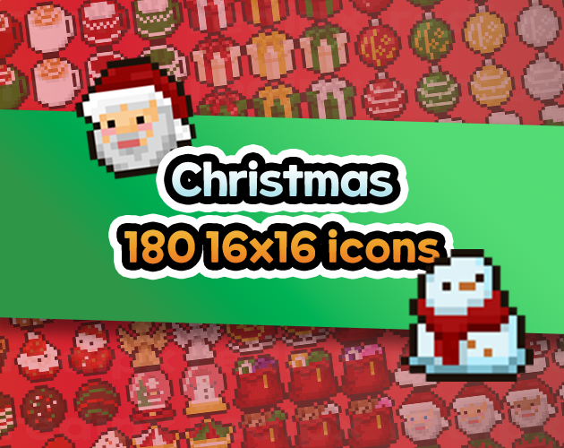 Christmas [180 16x16 holiday event icons] by redipx