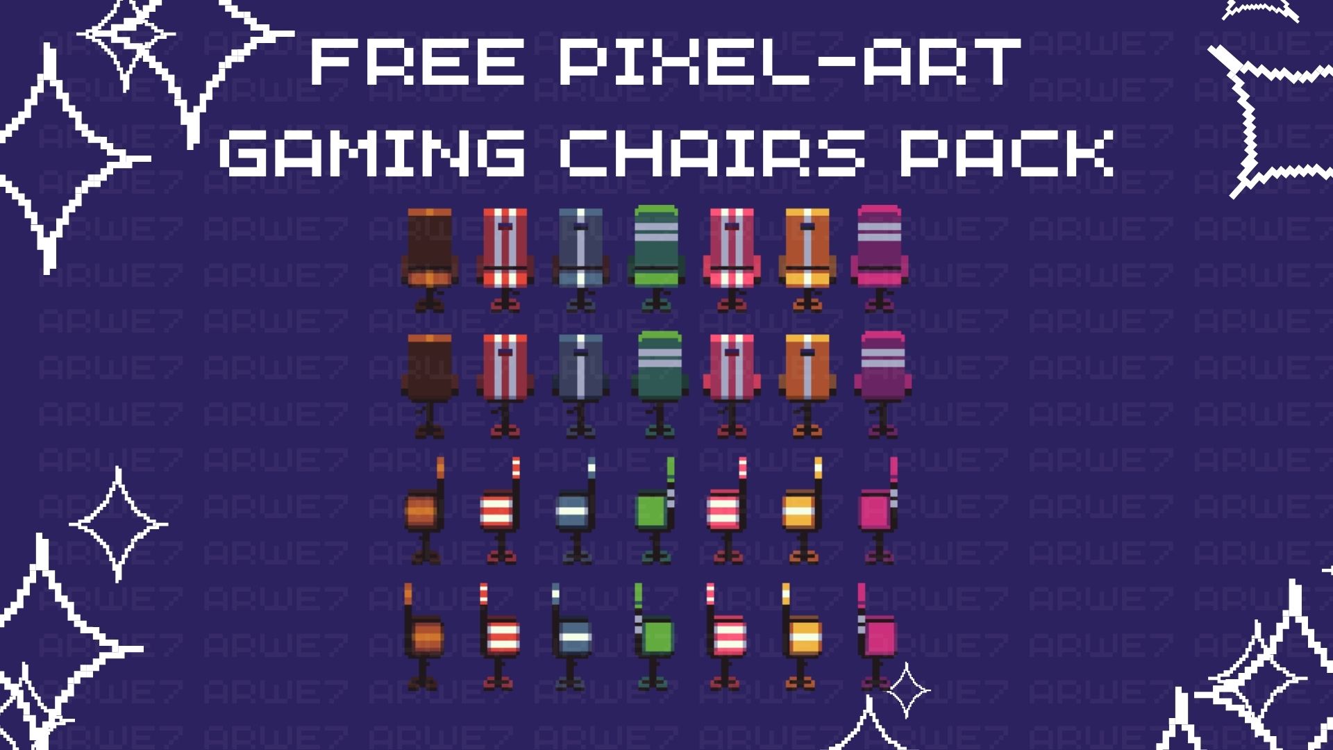 FREE PIXEL-ART GAMING CHAIRS PACK by ARWE7