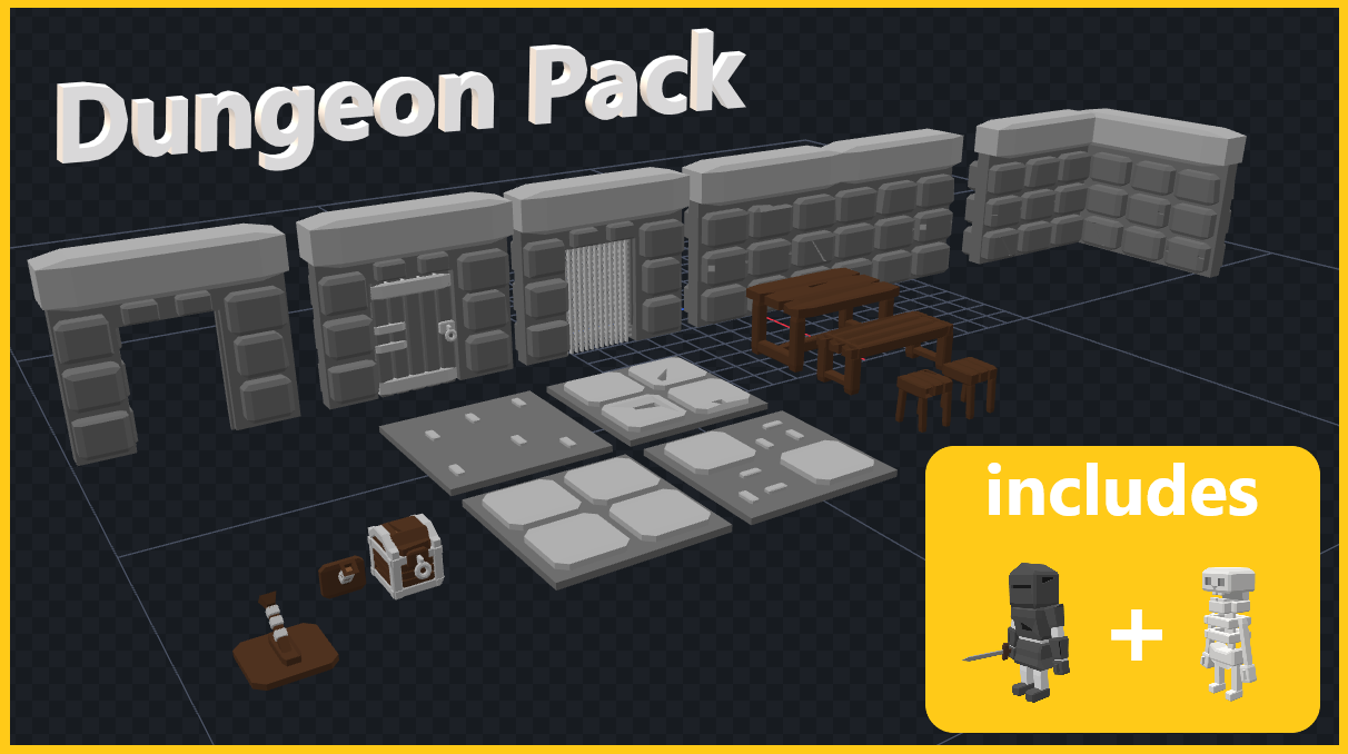 Low Poly Dungeon Pack ( 2 Characters Included ) - Release Announcements ...