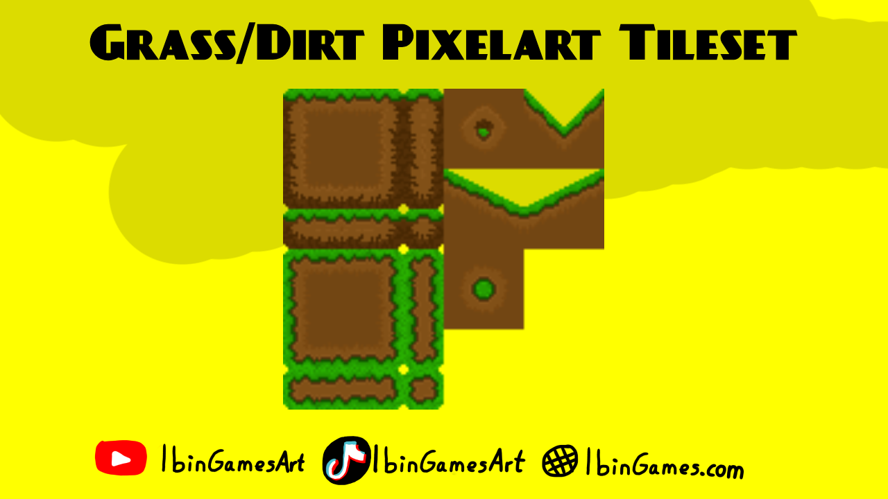 FREE Simple Grass and Dirt Pixelart Tileset by IbinGames